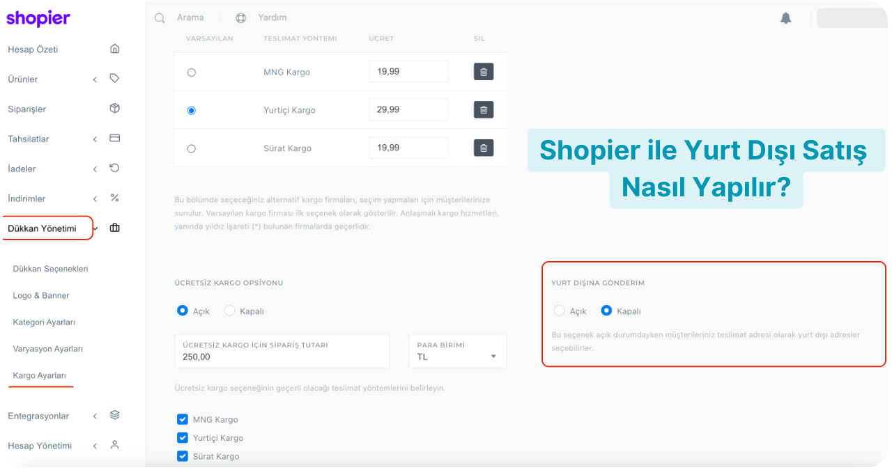Shopier Komisyon Hesaplama - Shopier Kargo Ücretleri 2025 | Vepara