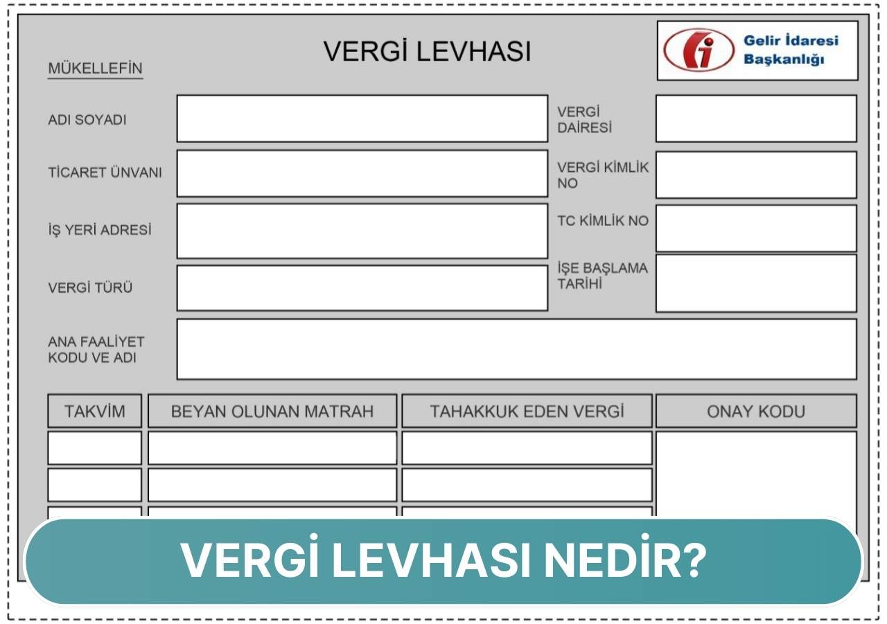 Vergi Levhası Nasıl Alınır? Vergi Levhası Ücreti 2025